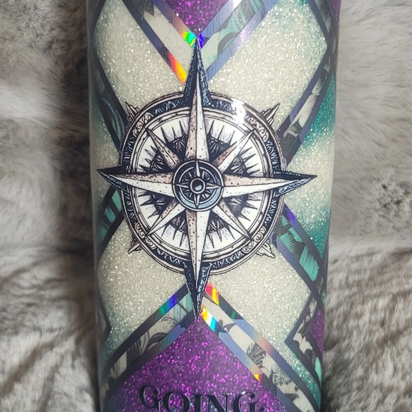 Dining | Keep Going Compass Design Tumbler | Poshmark